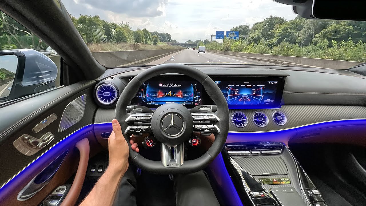 NEW 843 HP GT63 POV DRIVE! Hybrid Brutal V8 German Autobahn! 4K ...