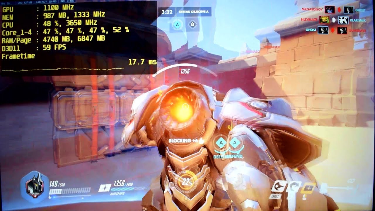 Overwatch on Ryzen 3 2200G Vega 8 - 1080p Test - YouTube