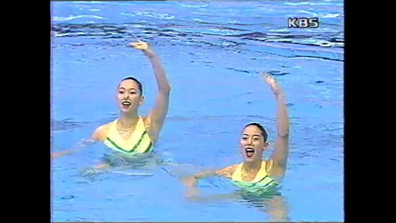 1999 Synchro Duet -S. Korea 1(Artistic Swimming) | Nami Yoo & Yoon ...