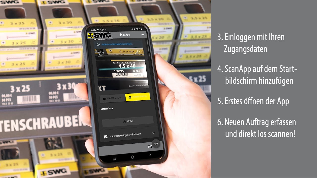 SWG ScanApp | Einfach scannen und bestellen - YouTube