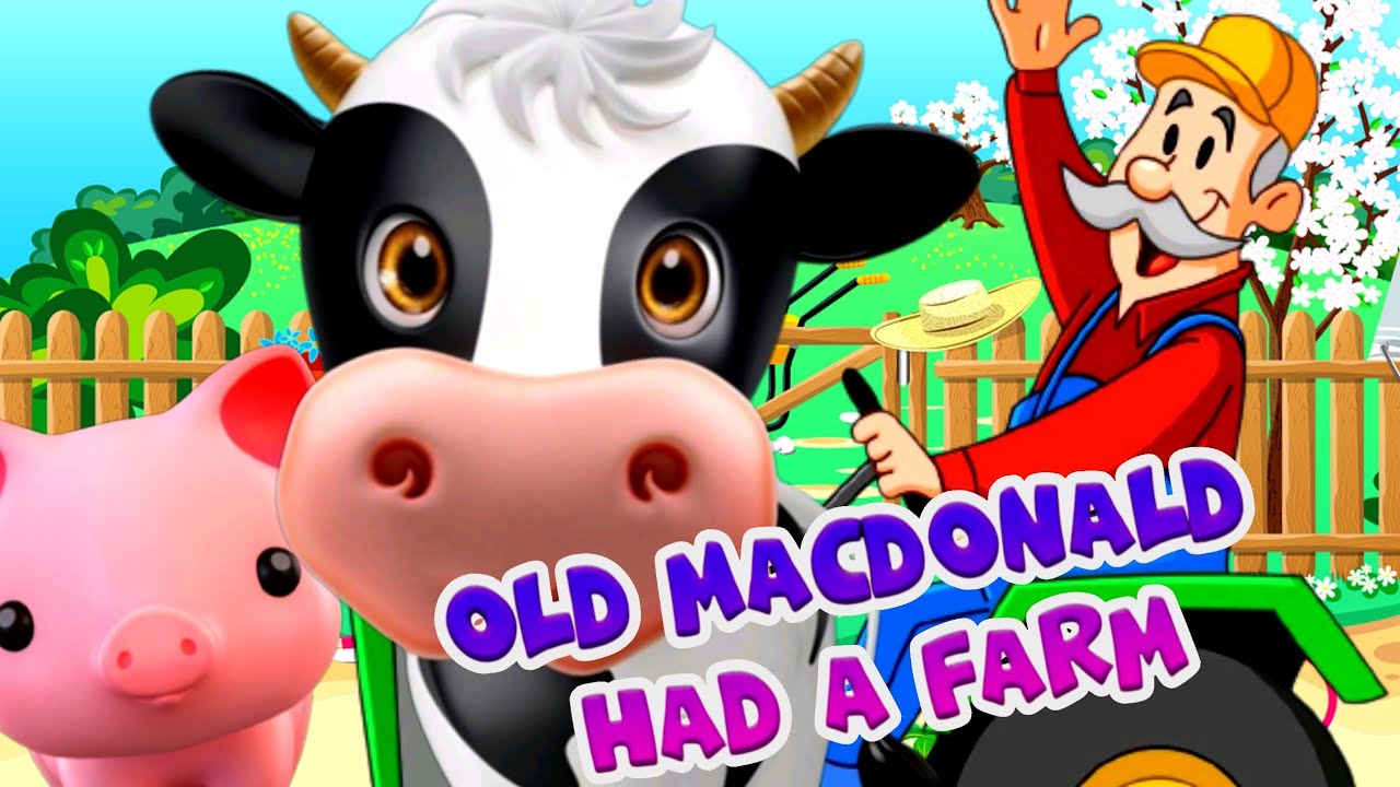 Old Macdonald Had A Farm | Animal Sounds | Farm Animals | Nursery ...