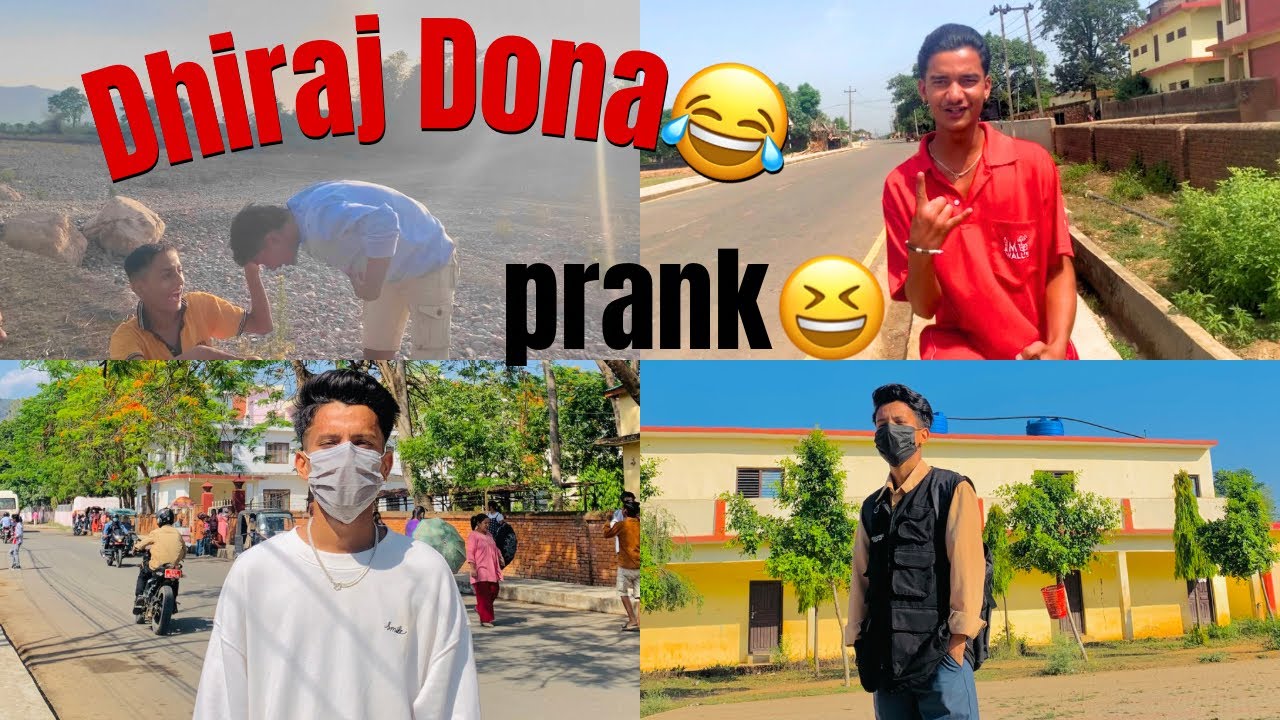 Vai lai Tatoh Pani Prank😆//Dhiraj Dona🤟😆@BISHALKHADKA339 - YouTube