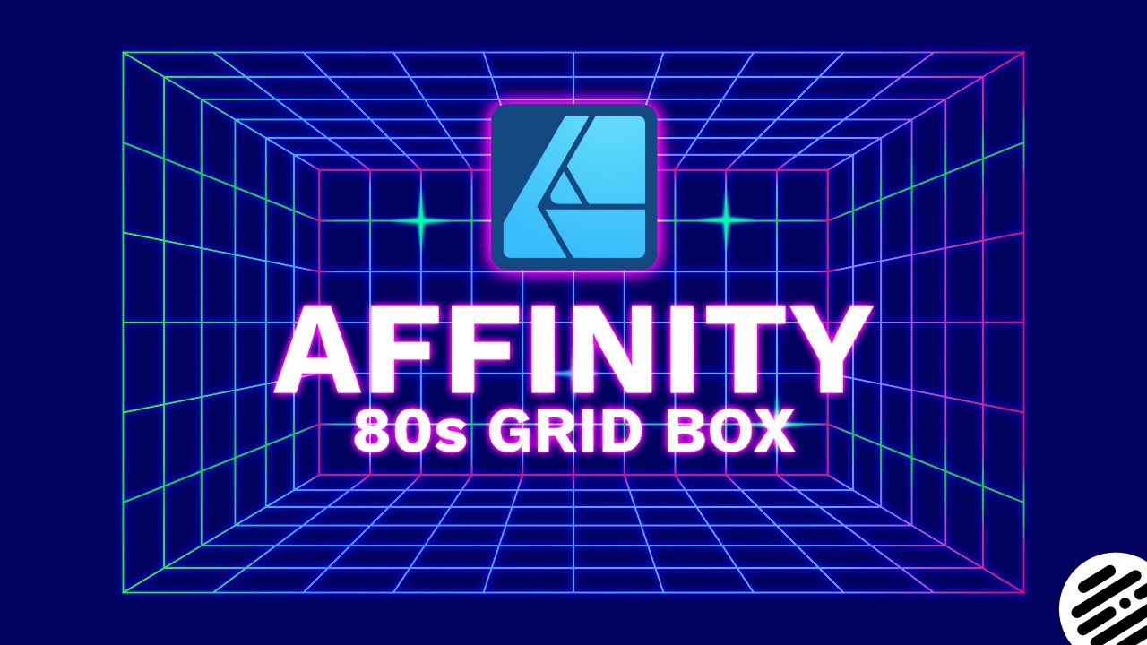 Affinity Designer Tutorial - 1980s Retro Grid Box - YouTube
