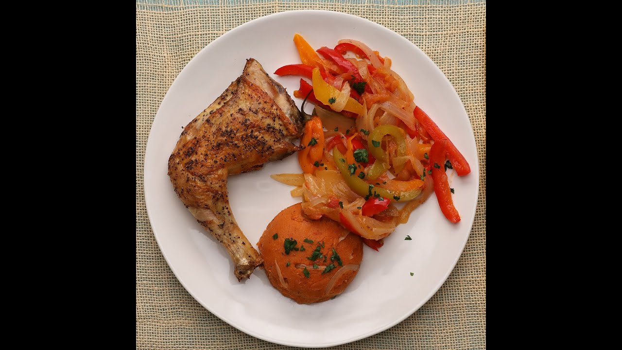 Amiwo with Grilled Chicken - YouTube