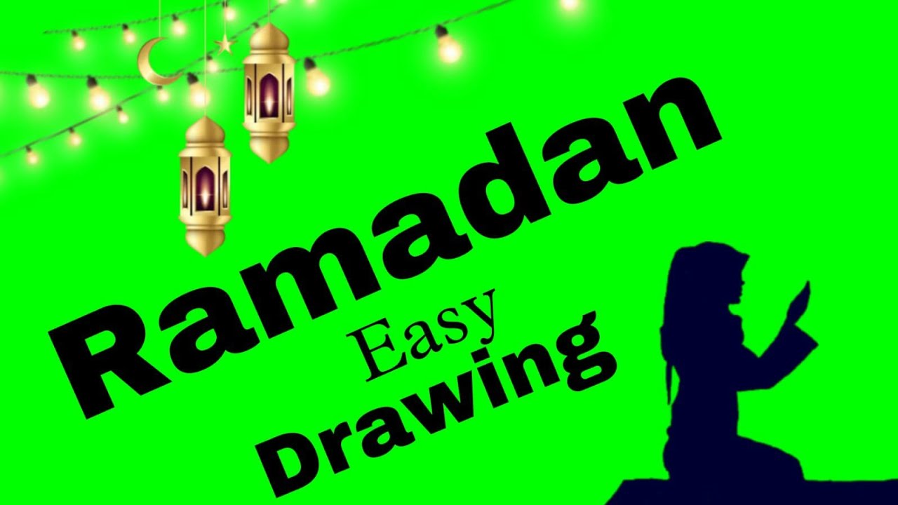RAMADAN EASY DRAWING/HOW TO DRAW RAMZAN/റമദാൻ/RAMADAN MUBARAK #ramadan ...