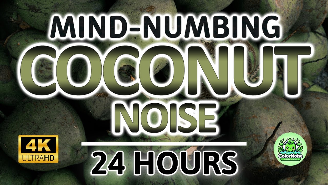 Mind Numbing Coconut Noise | 24 Hours | Healing, Relaxing and Tinnitus ...