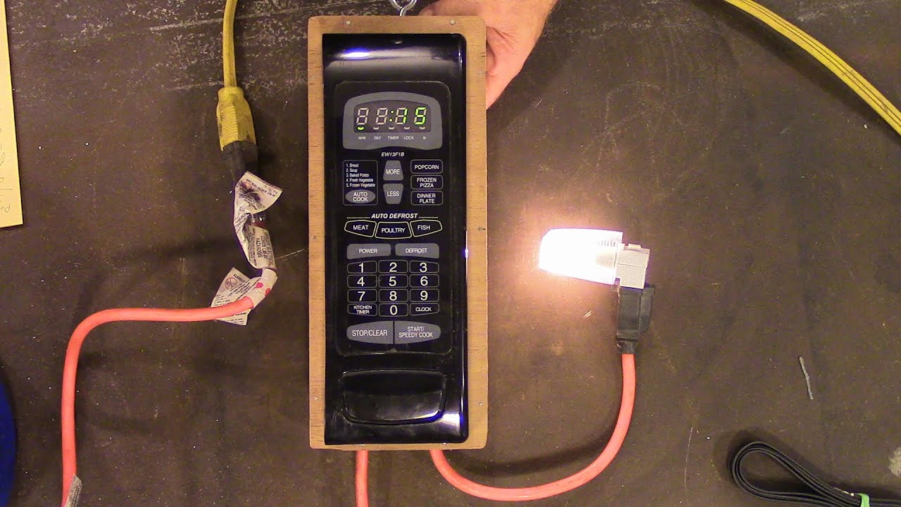 Digital Microwave Timer Controlled Outlet - YouTube