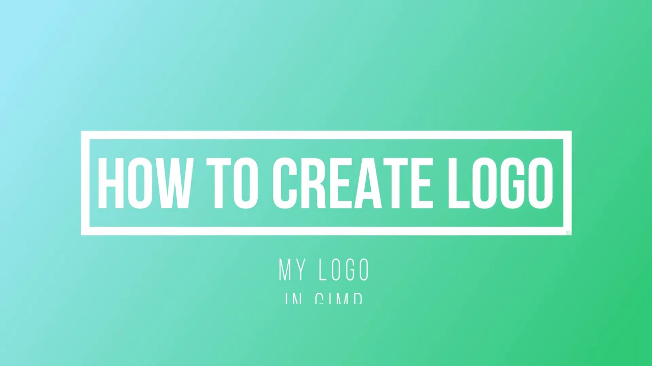 How to Create Logo in GIMP | TechView Logo in GIMP - YouTube