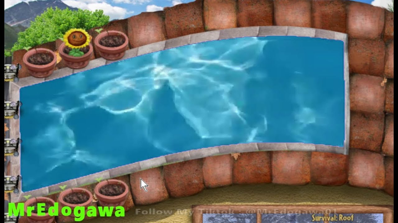 Make New Map : Pool On The Roof in PvZ Mod Real Life - YouTube