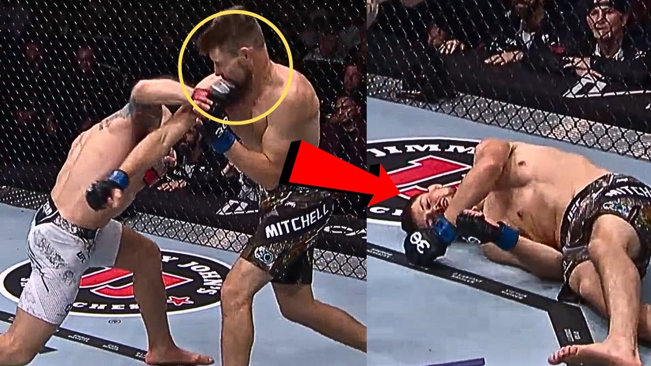 Josh Emmett KO Bryce Mitchell - YouTube