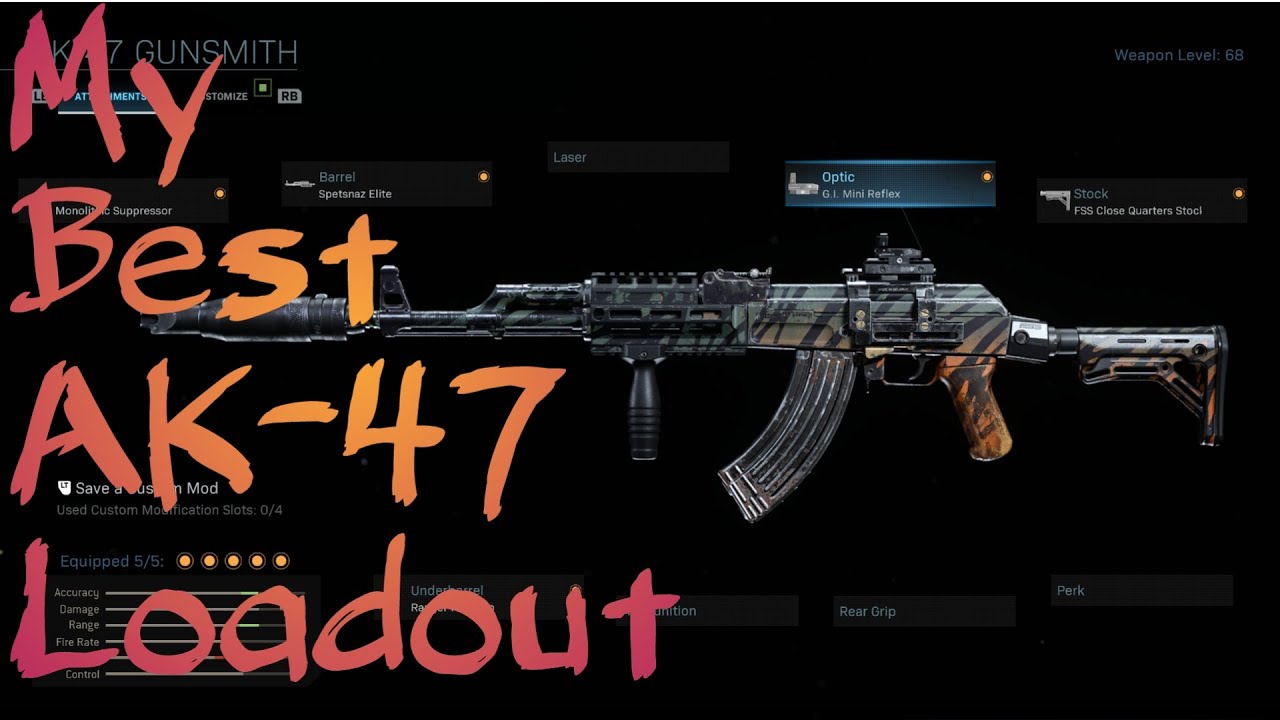 Call Of Duty Modern Warfare ( Best AK-47 Loadout) - YouTube