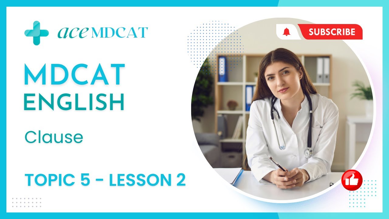 MDCAT Preparation English Lectures 2023 | 2 Clause | Ace MDCAT - YouTube