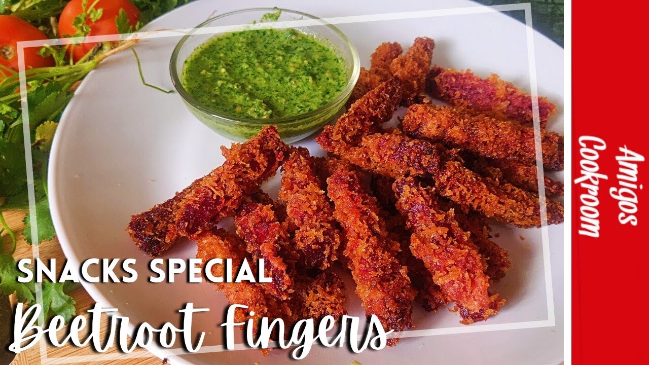 Healthy Snacks Recipe | Beetroot Fingers | Easy Beetroot Snacks | Green ...