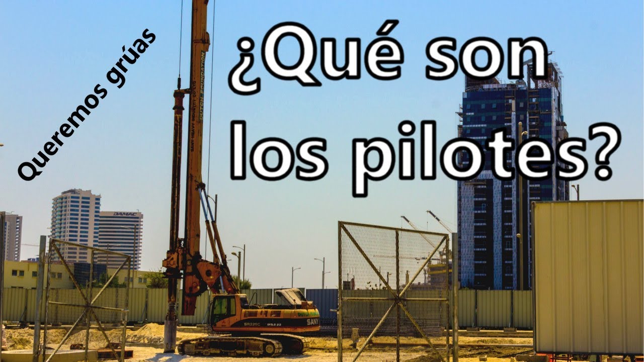 Qué son los pilotes - Tipos de cimentaciones - YouTube