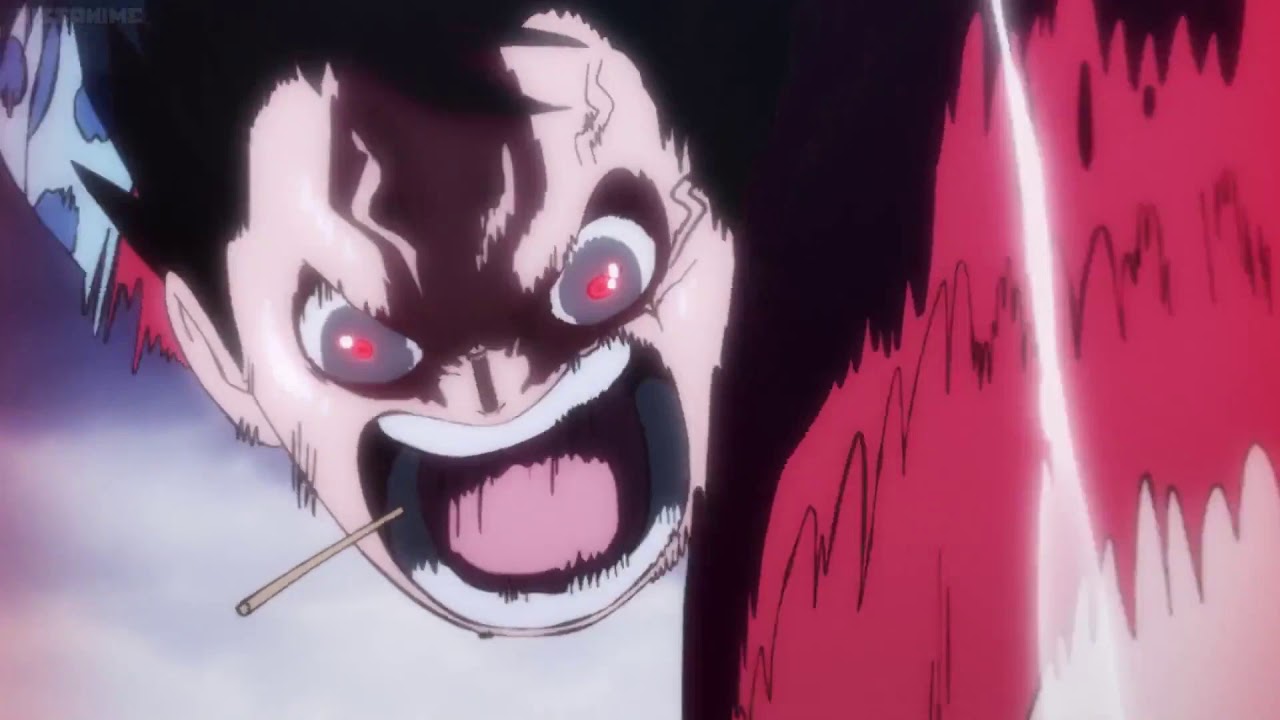 Luffy vs. Kaido ; Luffy's anger unleash - YouTube