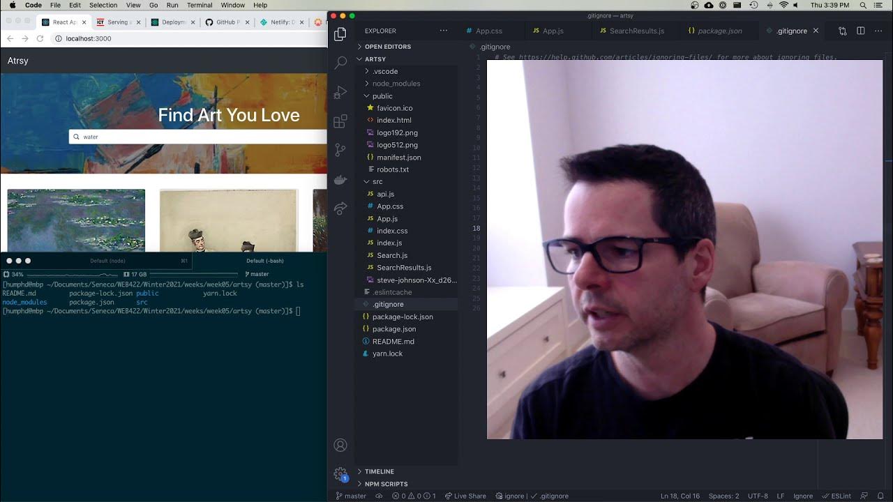 WEB422 Week 05 Part 4 - Deploying React Apps - YouTube