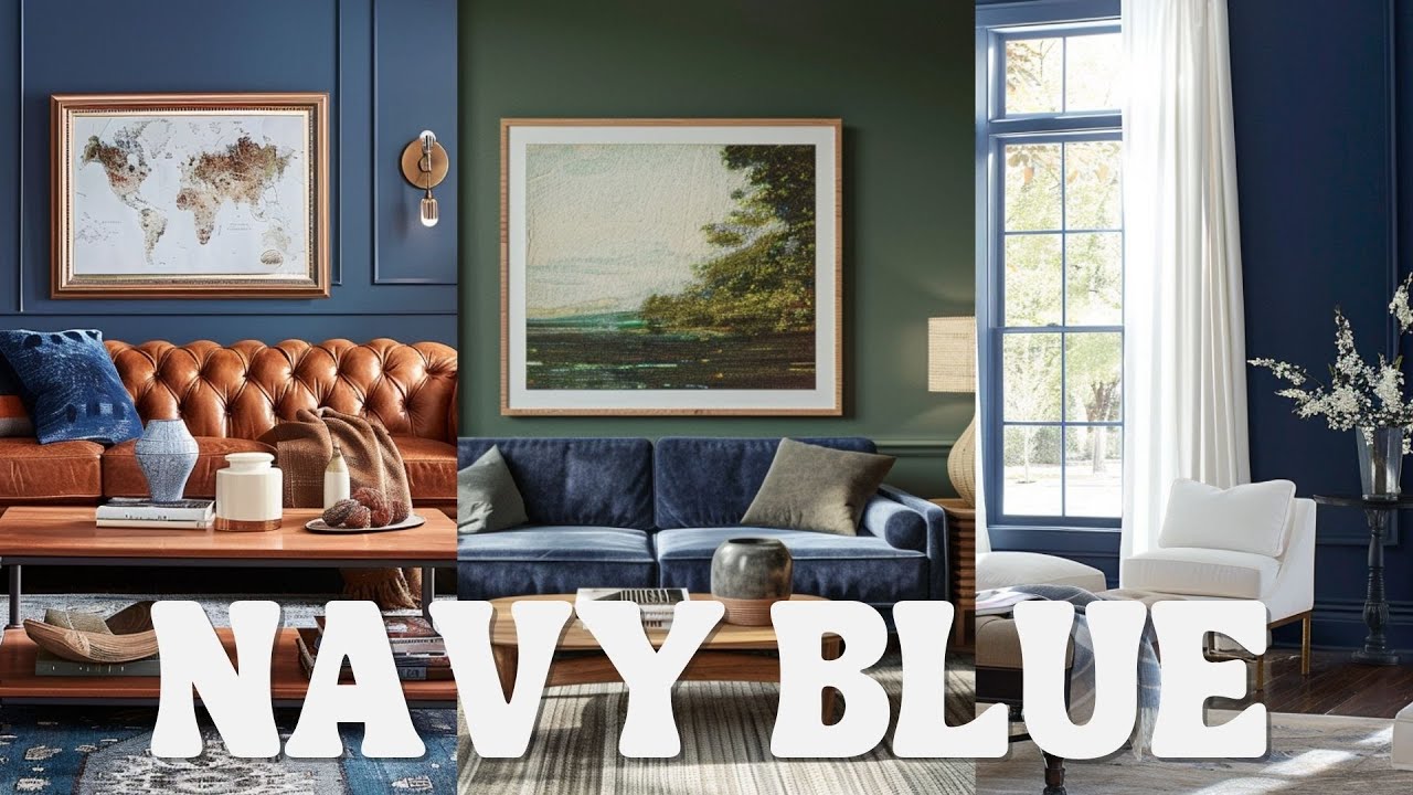 Navy Blue Colored Interior Design: Inspiration & Complementary Colors ...