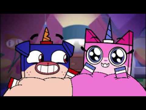 Big inflation Unikitty and Puppycorn blow up atatatatatatatatata - YouTube