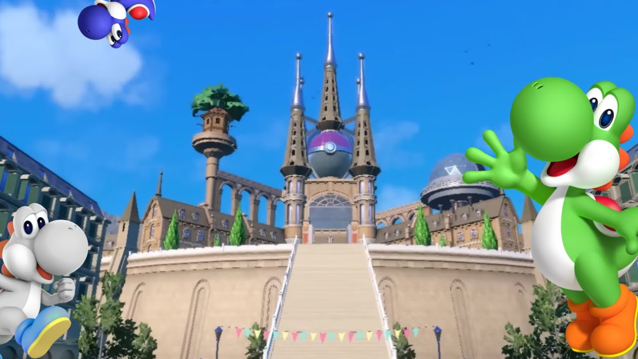 We are at the school | Yoshi and Snowy play Pokemon violet pt 3 ft ...