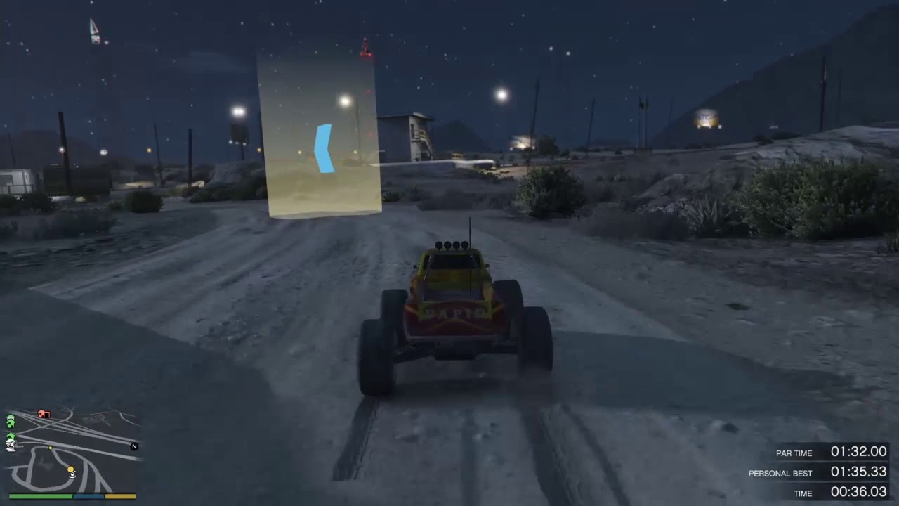 GTA ONLINE Time Trial Davis Quartz - YouTube