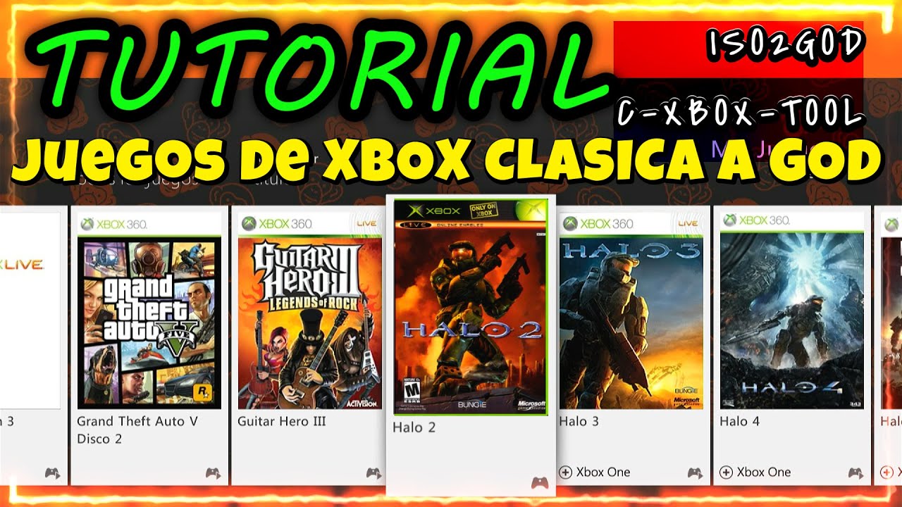 TUTORIAL juegos xbox clasica en FORMATO GOD -- XBOX 360 RGH ...