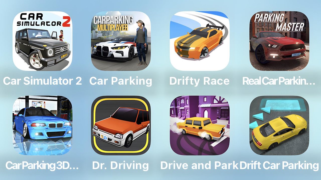 Car Simulator 2, Car Parking, Drift Race, Real Car Parking and More Car Games iPad Gameplay ...