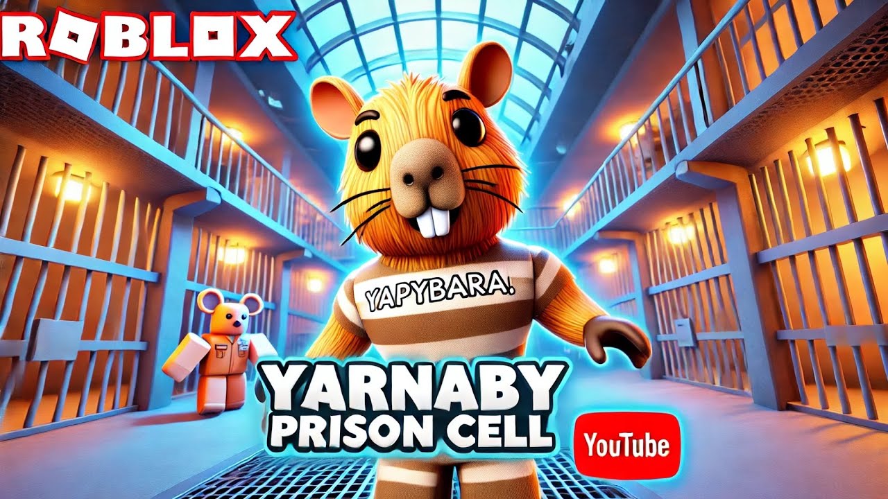 Capybara Escaping YARNABY PRISON in Roblox! (Yarnaby Prison Run Obby ...