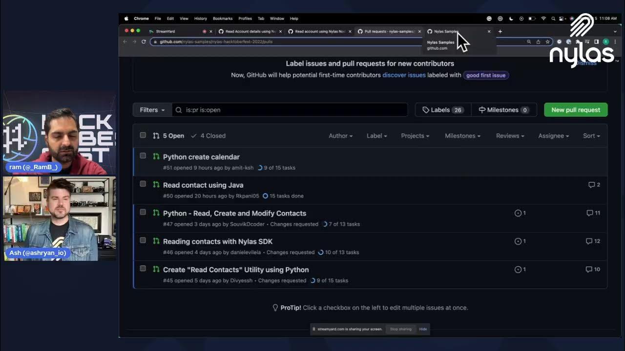 Build with Nylas 🤝 Hacktoberfest Edition | Coding with Nylas | Episode 25 - YouTube