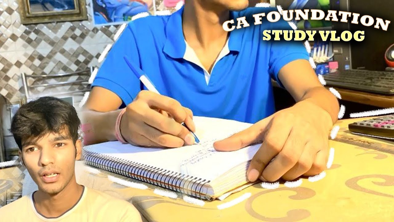 Life of a CA Aspirant / Student | Study Vlog ( CA Foundation Student ...