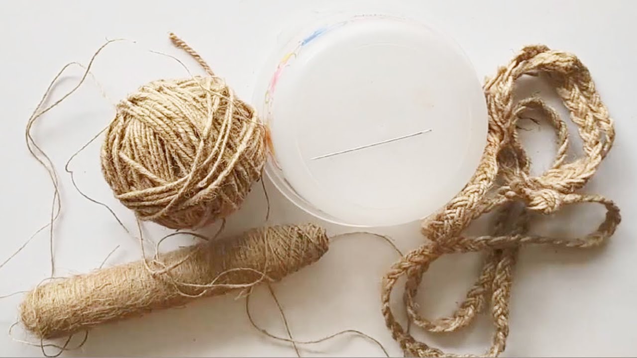 Jute rope bowl diy/how to make jute rope bowl/fruitr basket with jute ...