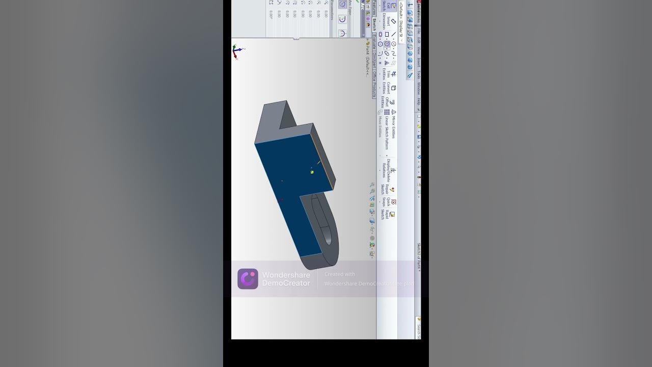Use rectangular and extrude command in solidwork very easy @solidworkwithsufi - YouTube