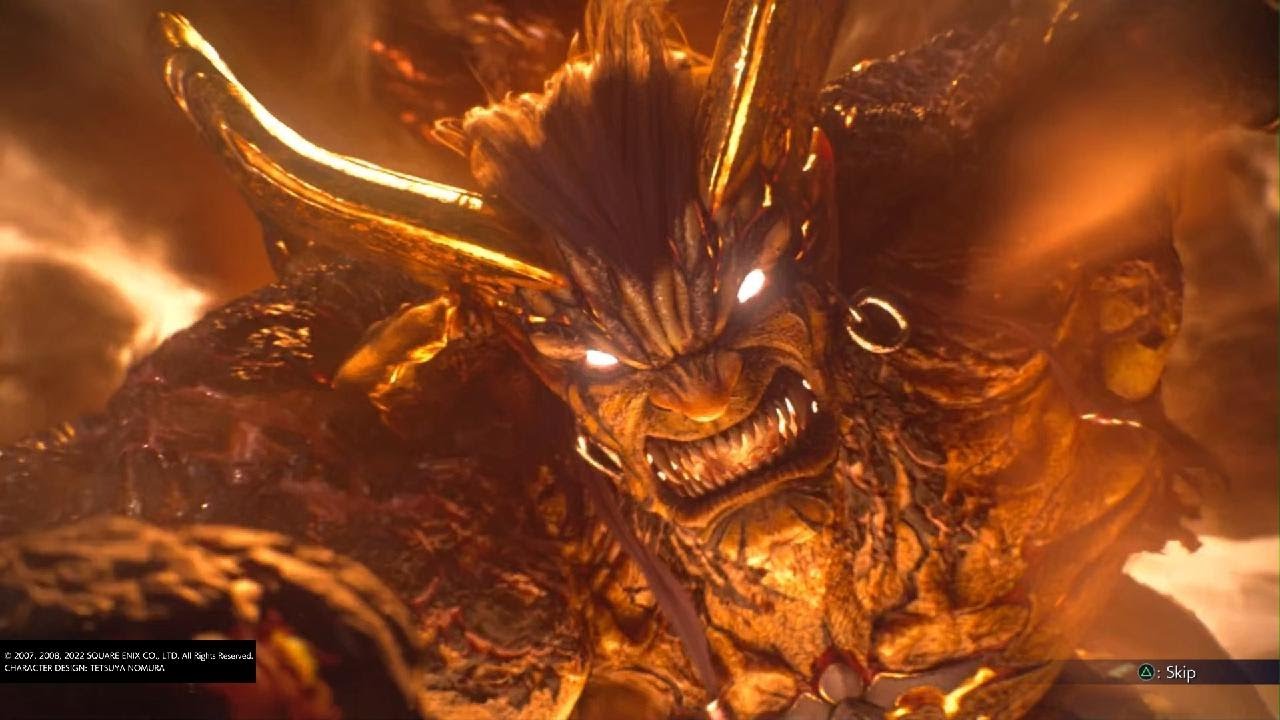 CRISIS CORE: FINAL FANTASY VII: REUNION | Ifrit Summon - YouTube