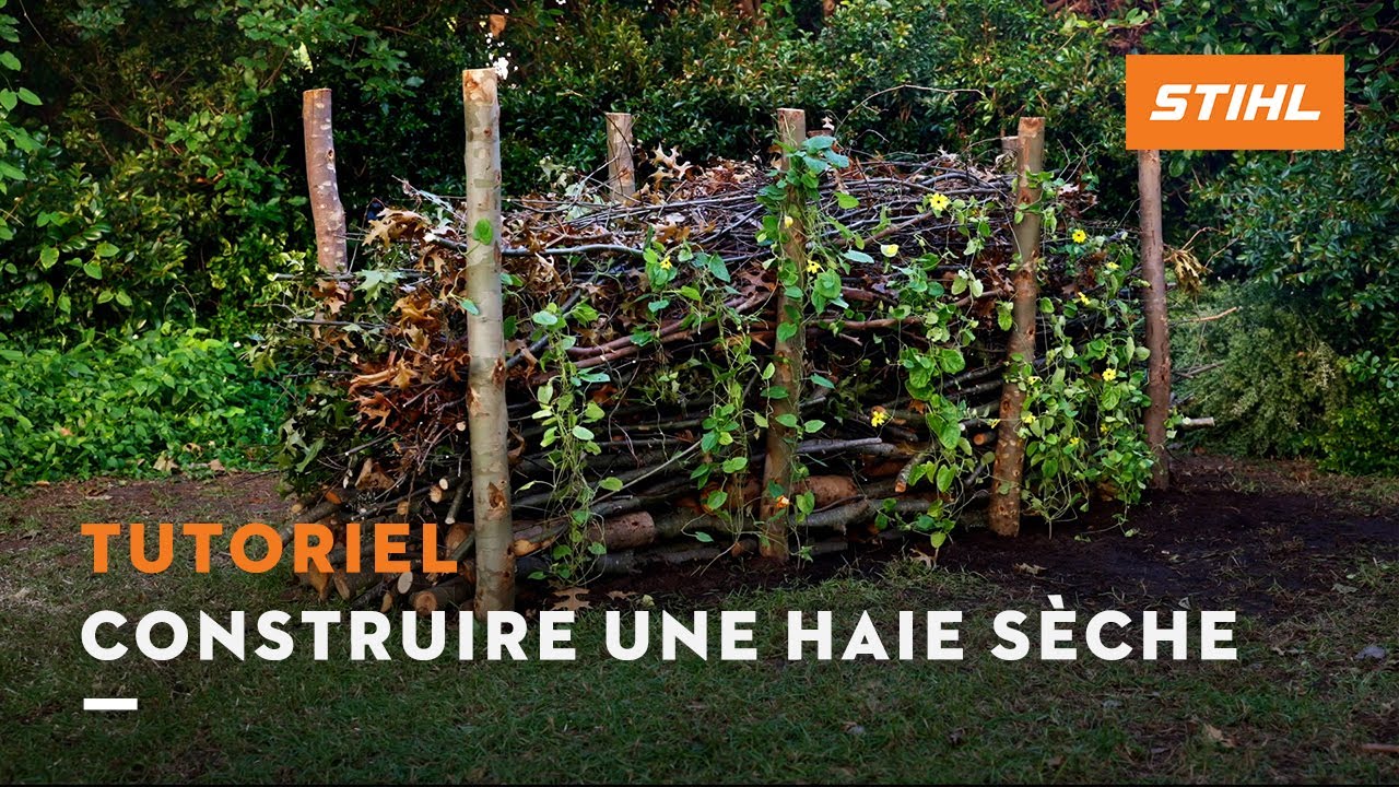Comment construire une haie sèche ? - Projet bricolage et DIY STIHL ...