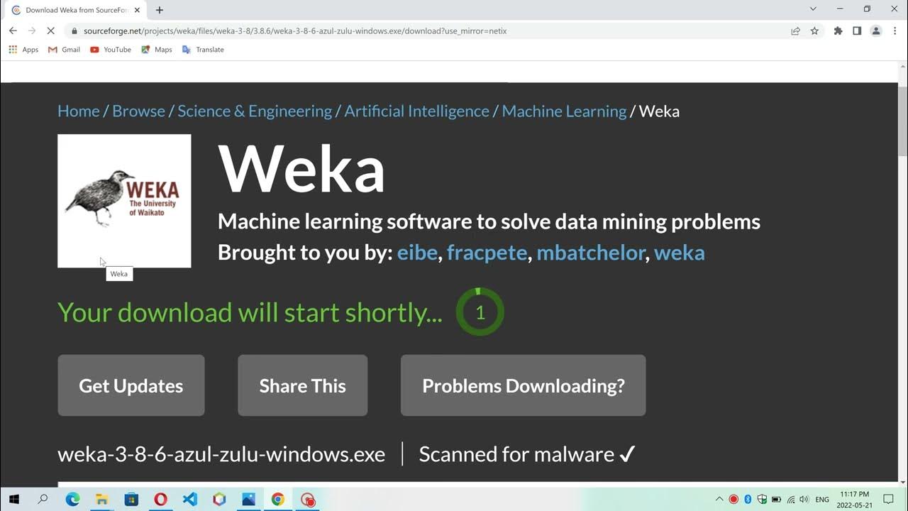 Download and Install Weka 3-8-6 (2022) - YouTube