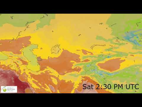 Central Asia Surface Temperature Weather Forecast HD: 10 Sep 2020 ...