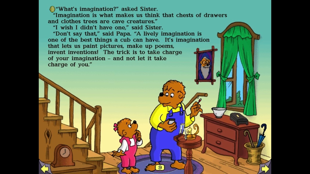 Living Books: The Berenstain Bears in the Dark Gameplay - YouTube