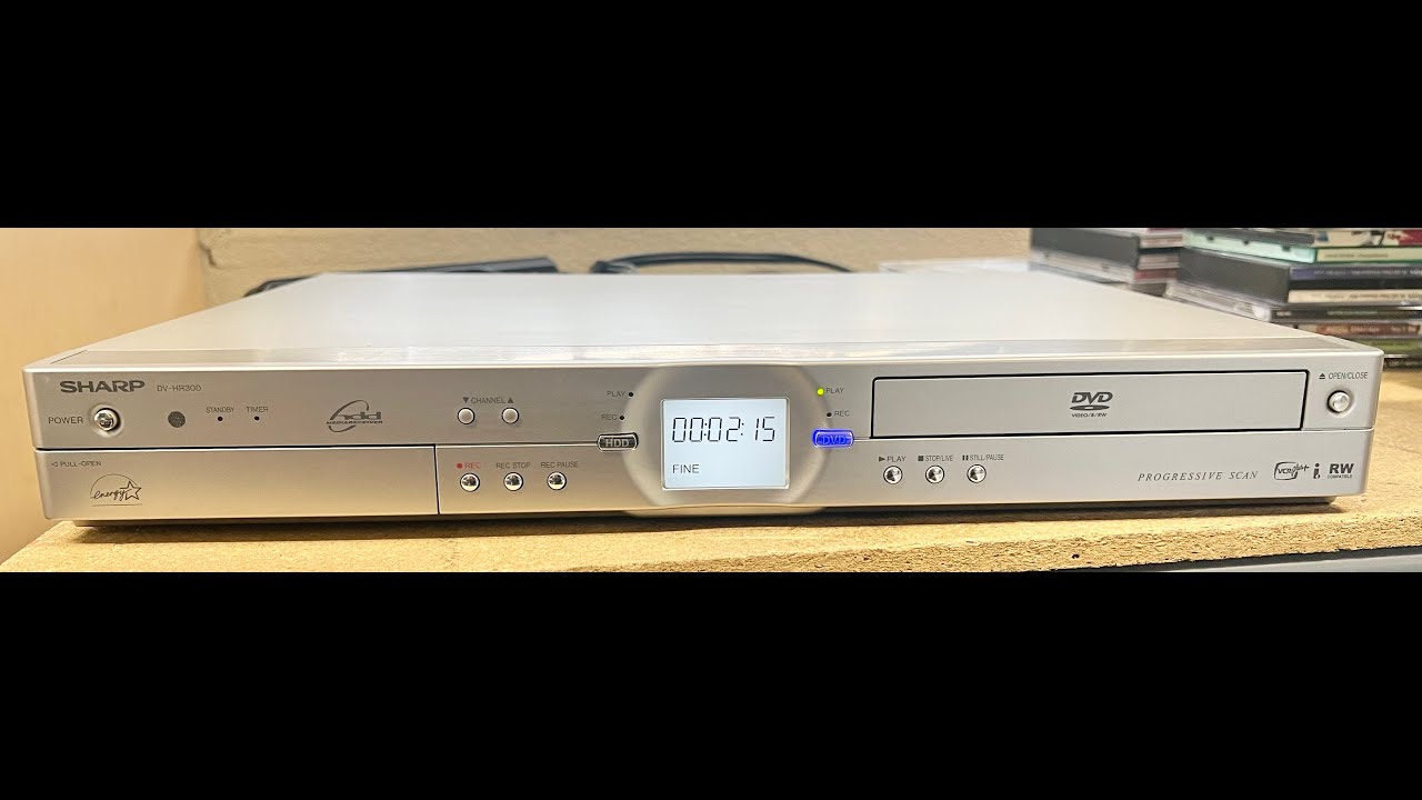 Sharp DV HR300 DVR DVD Recorder 80 GB Capacity; Tested - YouTube
