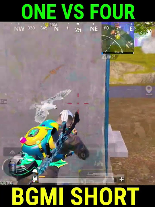 One Vs Four 1 v 4 BGMI SHORT 😮‍💨/REDMI K50I #bgmi #pubggaming #gaming #jonathan#pubgmobile # ...