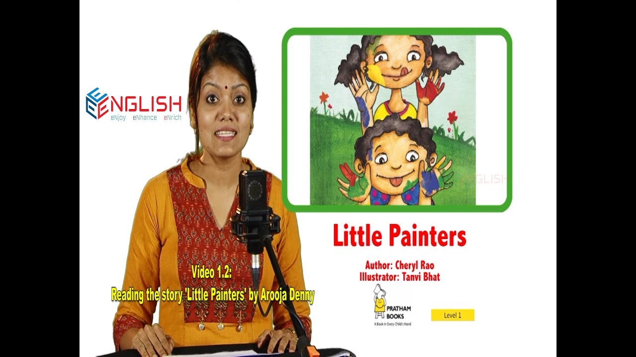 E- Cube English | Reading the story Little Painters - YouTube