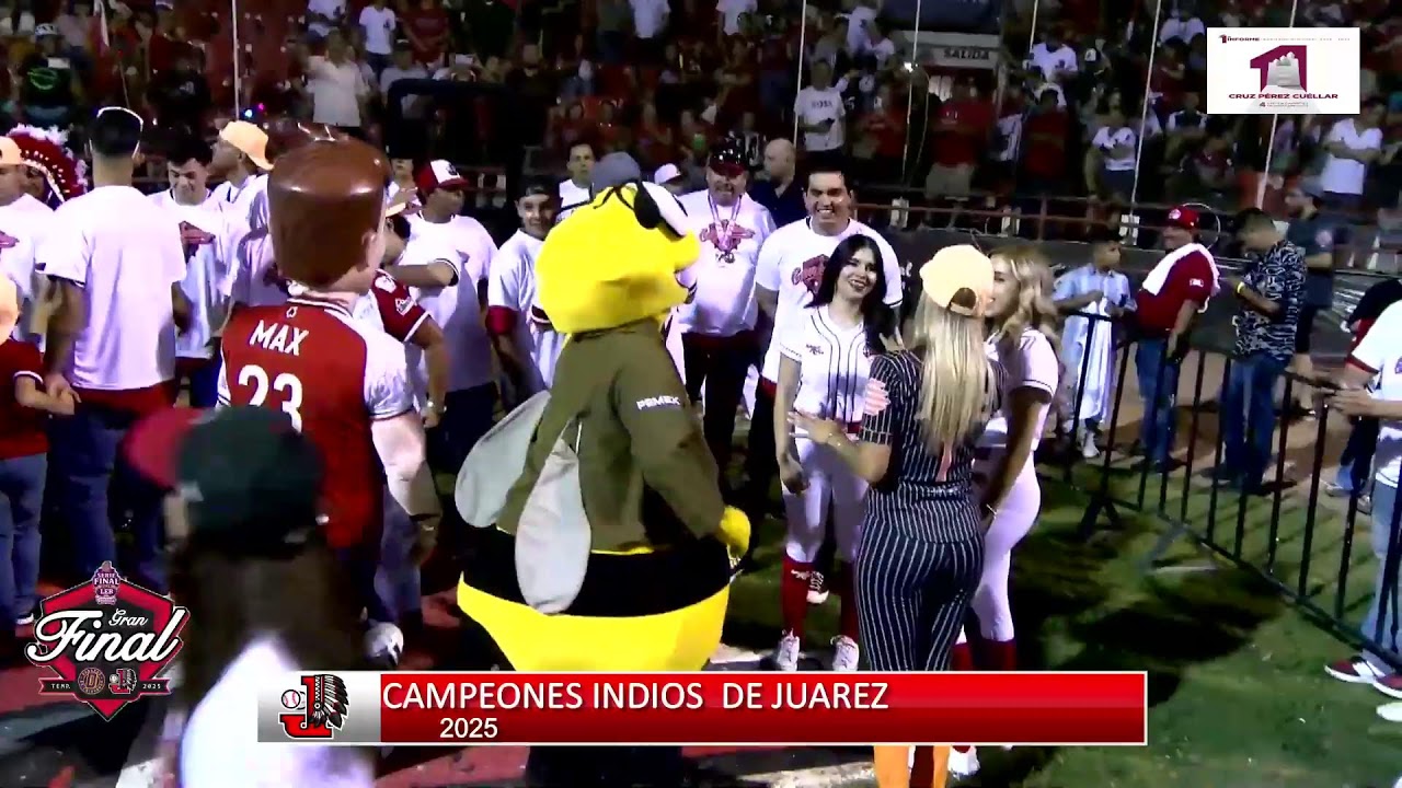 Celebracion de Campeones de Indios de Ciudad Juarez - YouTube