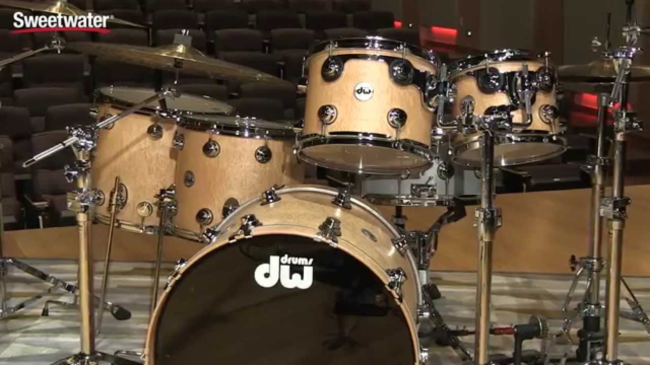 DW Collector's Exotic Series 5-piece Shell Pack Teardrop Quilted Maple ...