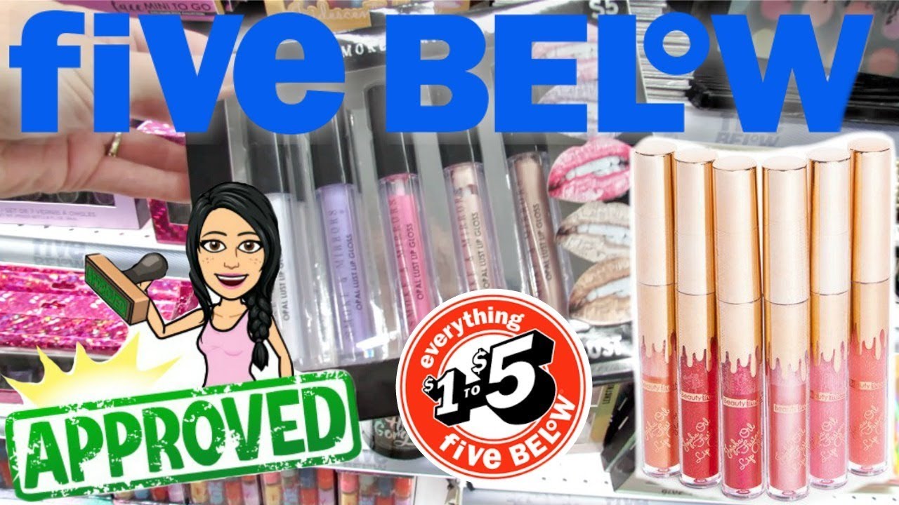 FIVE BELOW SH©P WITH MIMI!!! $1 to $5 MAKEUP + BEAUTY!!!! - YouTube
