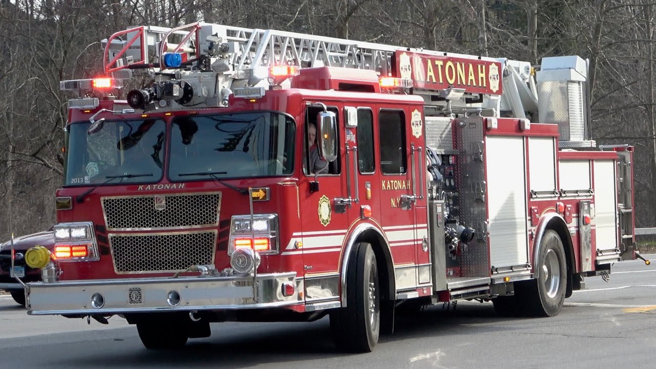 Katonah FD Engine 116, Car 2213, & Ladder 39 Responding - YouTube