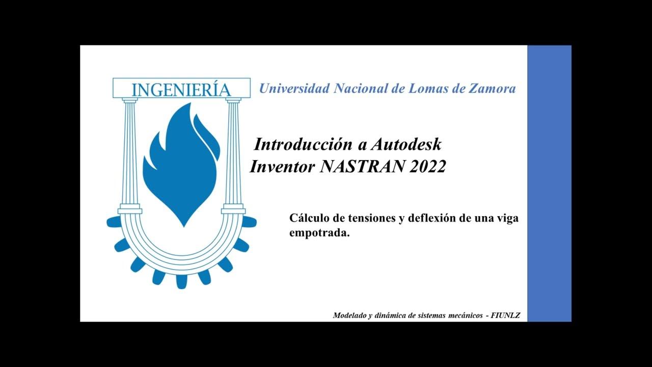 Introducción a Autodesk Inventor NASTRAN - Simulación de una viga con Python, elementos 1D y 3D ...