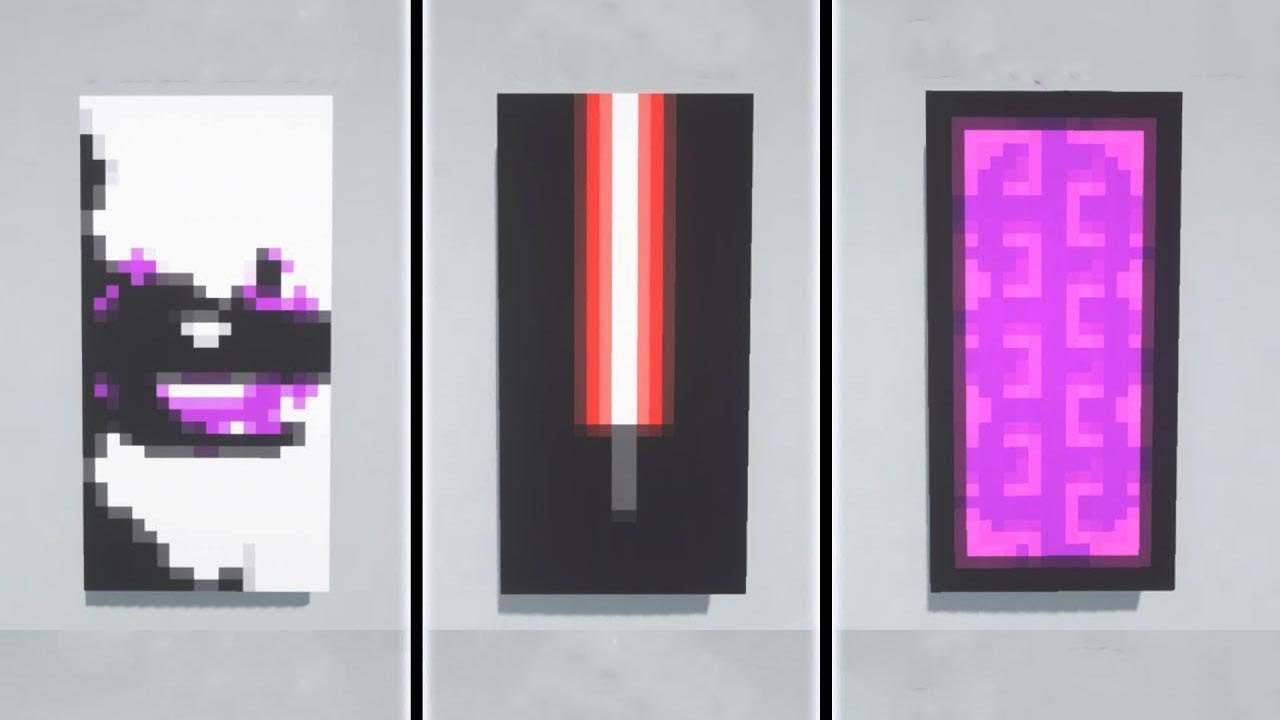 3 EPIC BANNERS Designs You Can Make in Minecraft - YouTube