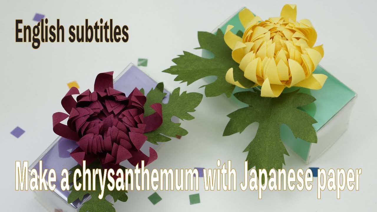 Origami 3D chrysanthemum / Origami flower 3D / Paper flower 3D ...
