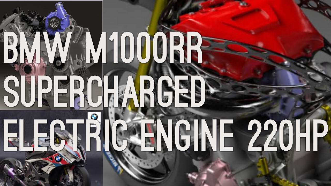 BMW M1000RR|220hp electric supercharged engine - YouTube