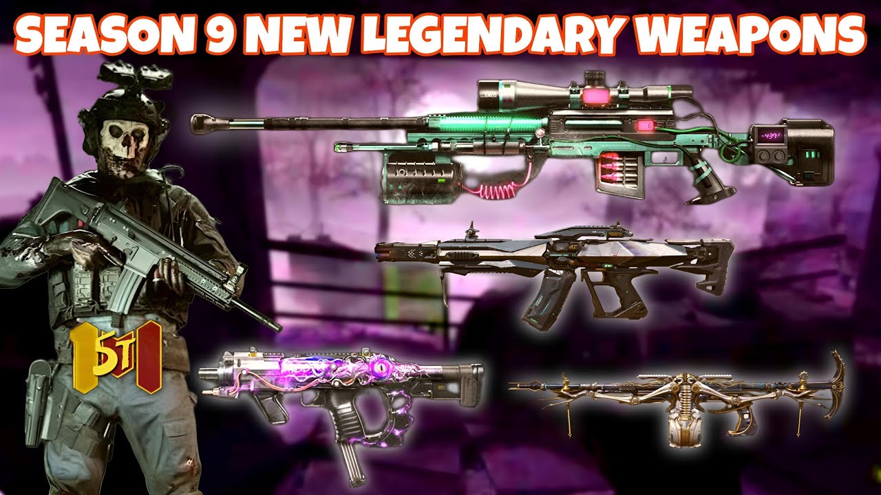 Season 9 Confirm Legendary Weapons | Upcoming All New Legendary Weapons ...