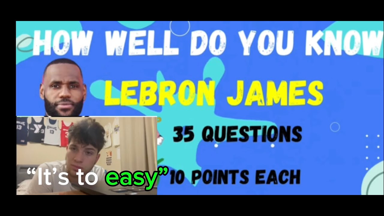 I have the best LeBron knowledge | NB13 takes hardest LeBron quiz (is ...