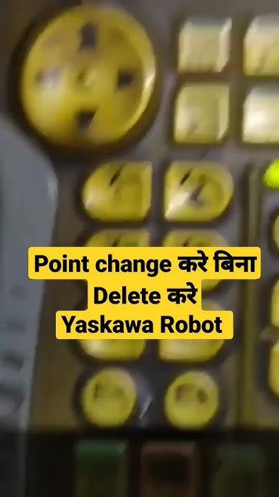How to change Interpolation without Delete Point in Yaskawa Robot - YouTube